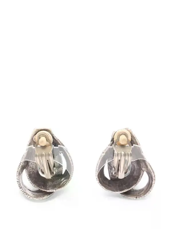 Hermès 2000s Logo-engraved Clip-on Earrings