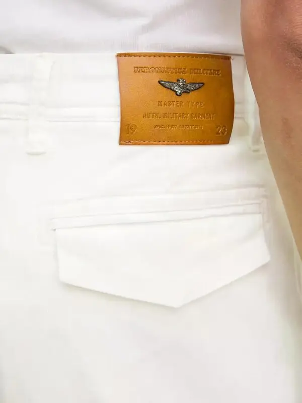 AERONAUTICA MILITARE Straight-leg Trousers With Logo Patch