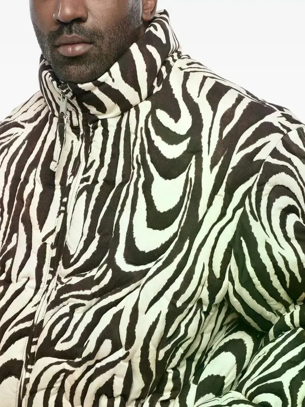 ERL Quilted Animal-print Padded Jacket