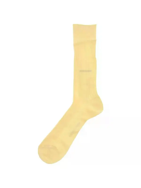 Dsquared2 Long Cotton Ribbed Socks - Yellow