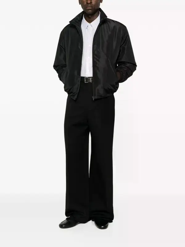 Saint Laurent Pressed Crease Wide-leg Trousers