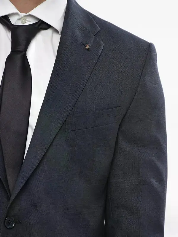 Corneliani Cc Collection Checked Single-breasted Blazer