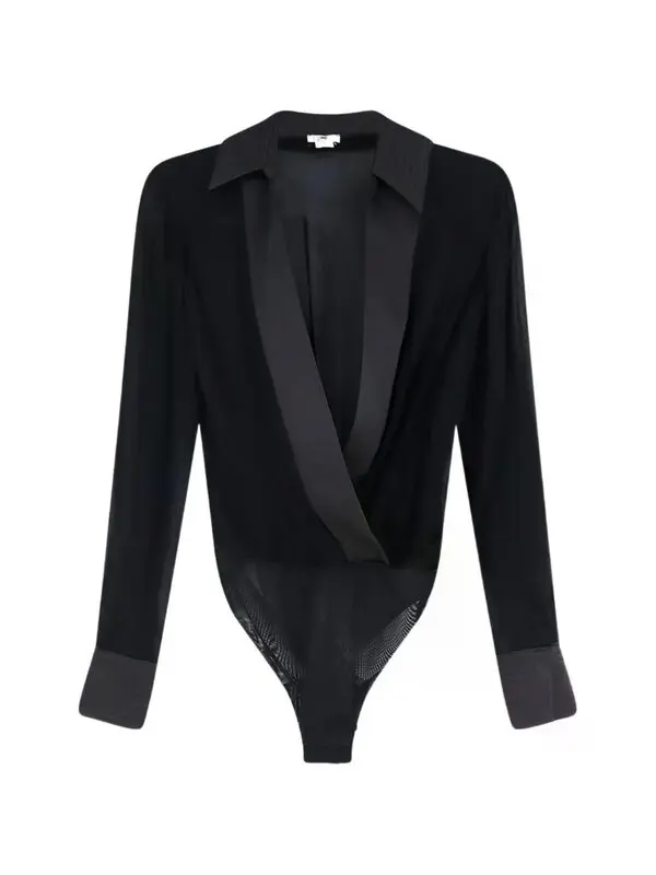 Elisabetta Franchi Wrap-style Long-sleeved Bodysuit