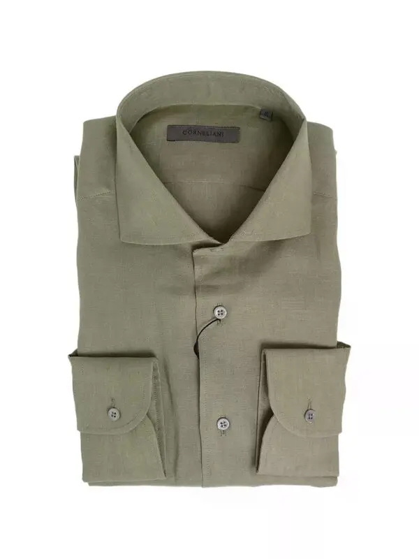 Corneliani French-collar Linen Shirt
