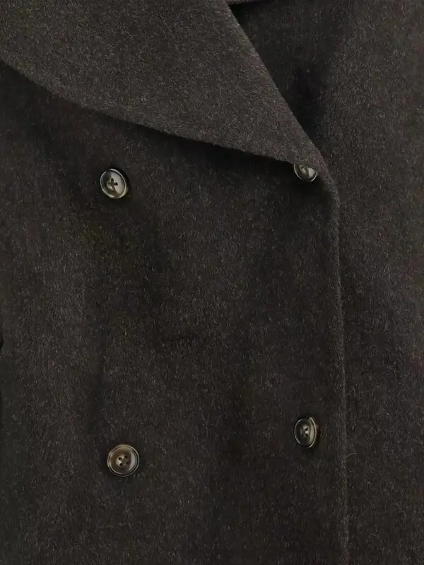 Loulou De Saison Double-breasted Peak-lapel Coat