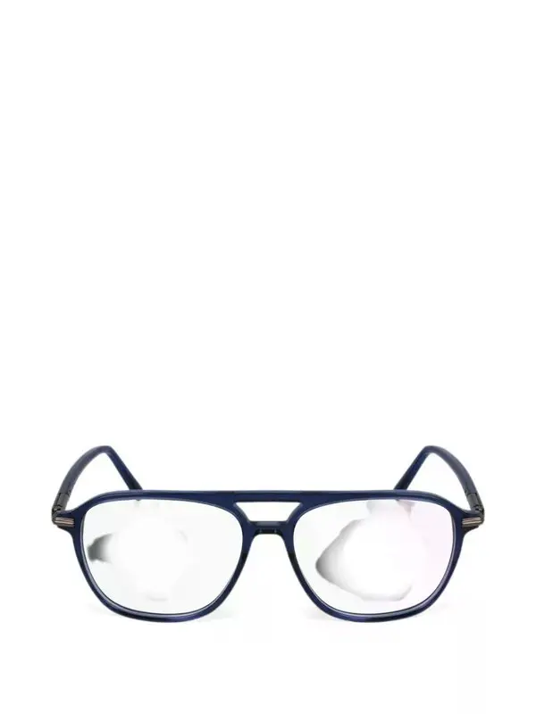 FERRAGAMO Square Full-rim Glasses - Blue