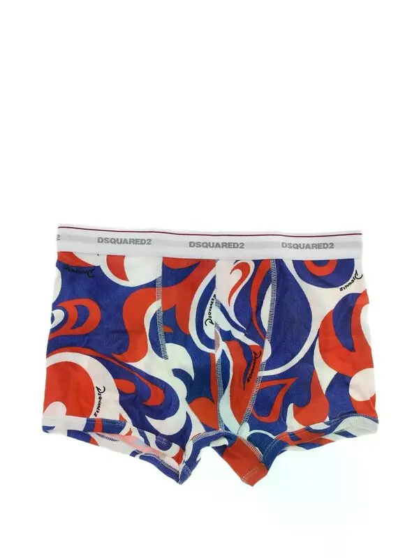 Dsquared2 Ribbed-knit Patterned Boxers