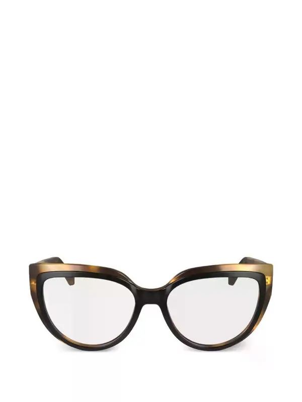 FERRAGAMO Cat Eye Tortoiseshell-effect Glasses - Brown