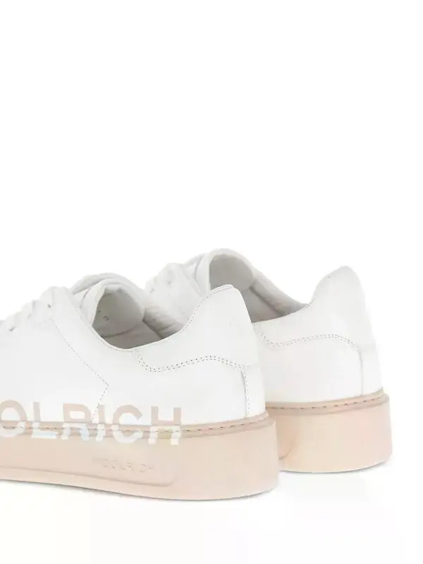 Woolrich Logo-print Lace-up Leather Sneakers