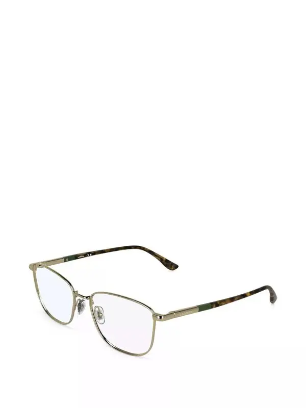 Lacoste Square Frame Eyeglasses - Gold