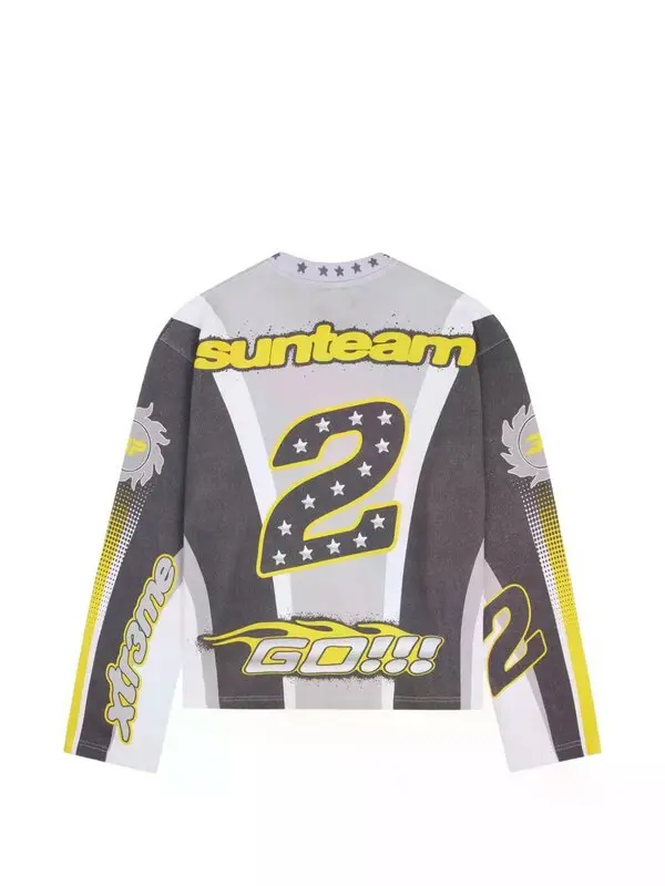 BROKEN PLANET Graphic-print Long-sleeve T-shirt
