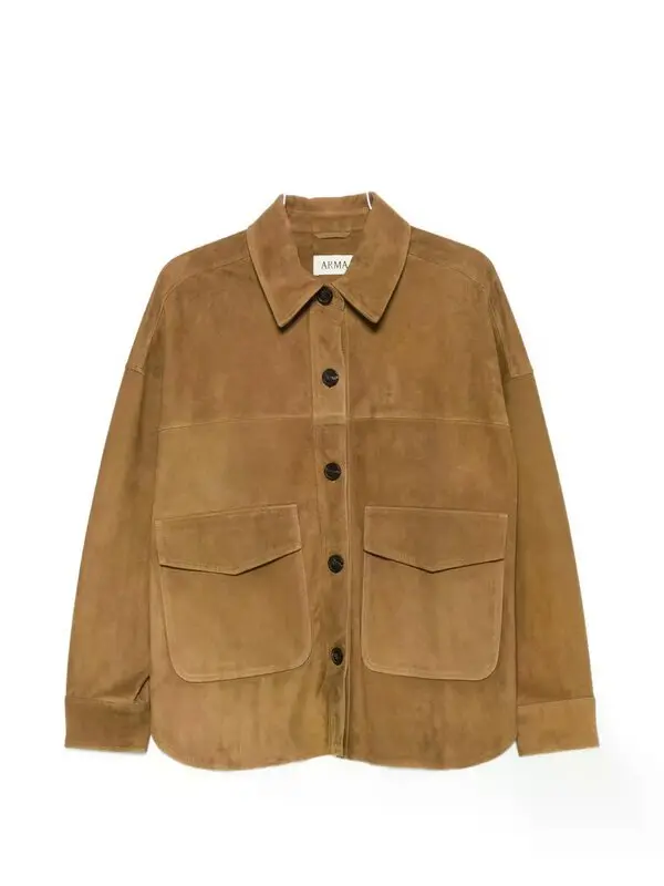 ARMA Suede Flap-pocket Jacket