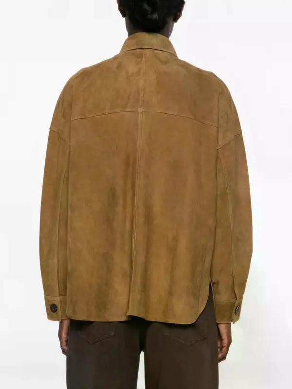 ARMA Suede Flap-pocket Jacket - Neutrals