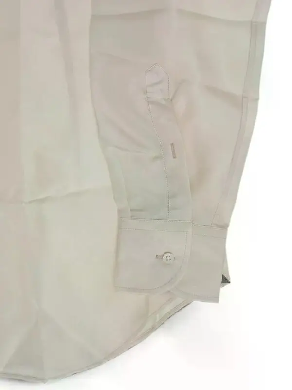 Corneliani Silk French-collar Shirt - Neutrals