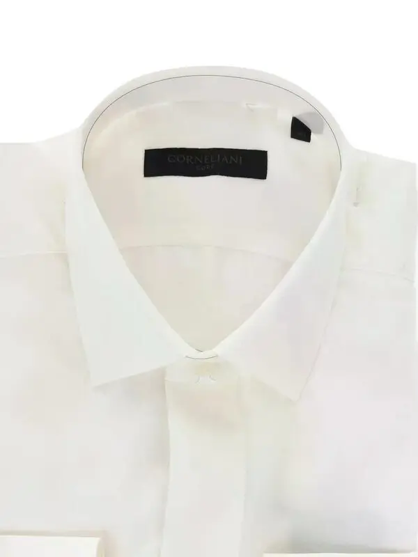 Corneliani Code Italian-collar Silk Shirt