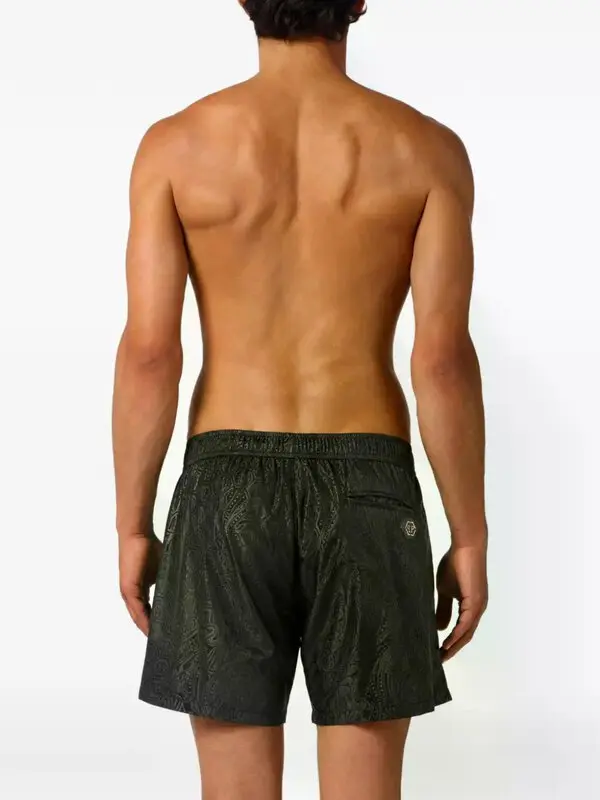 Philipp Plein Gothic Pattern Swim Shorts