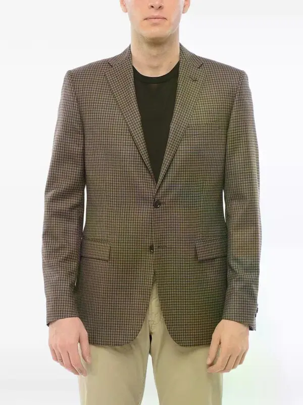 Corneliani Checked Wool Blazer