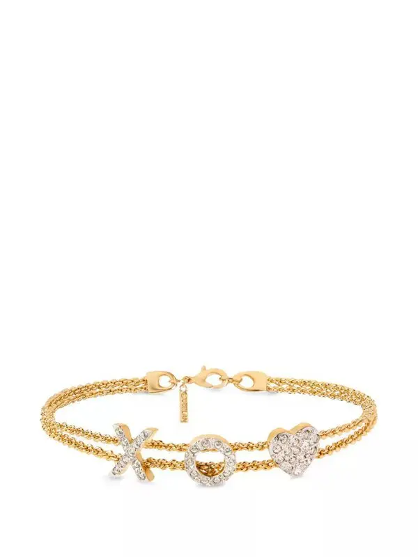 D'ORLAN 1980s Charm Embellished Bracelet - Gold