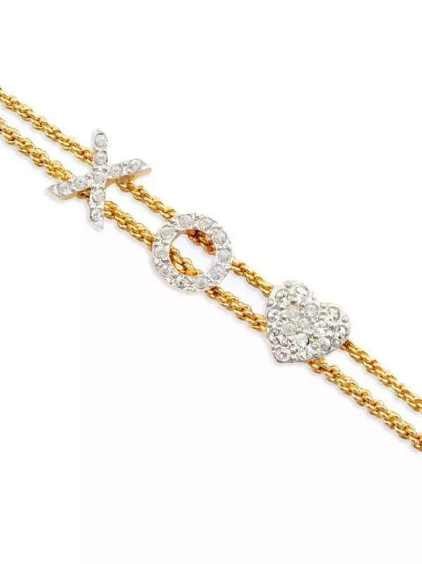 D'ORLAN 1980s Charm Embellished Bracelet