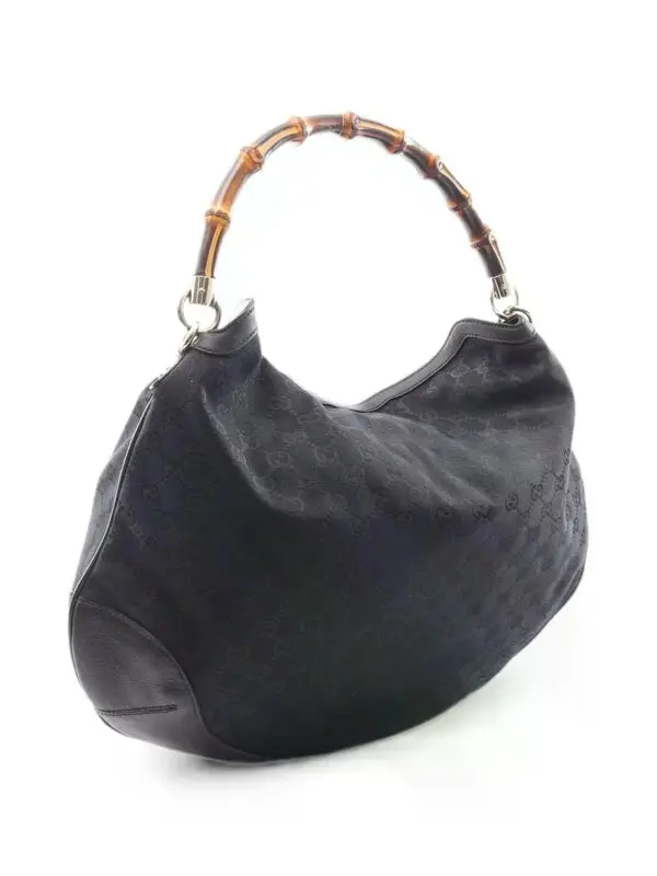 Gucci 2010s Bamboo Gg Tote Bag