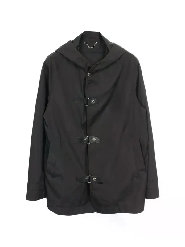 LOUIS VUITTON Hooded Parka Coat - Black