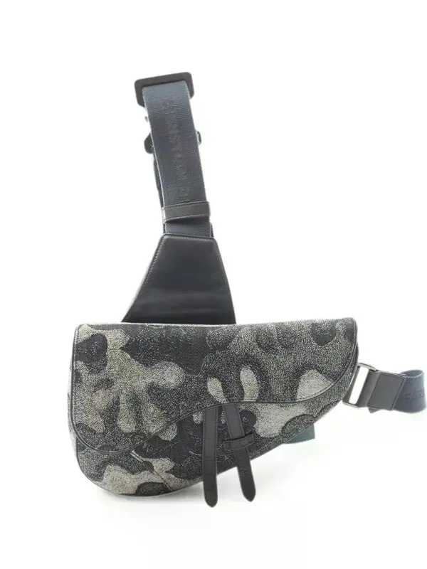 Dior 2000s X Peter Doig Saddle Sling Bag - Blue