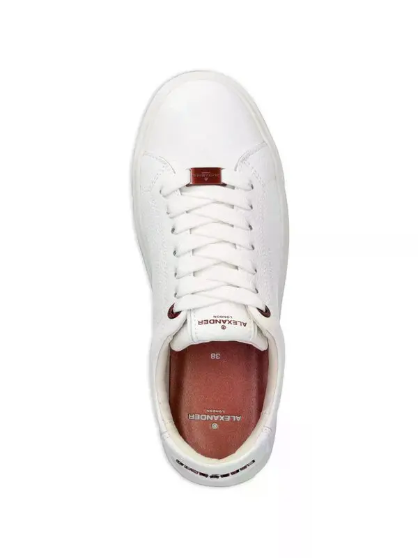 ALEXANDER SMITH London Pebbled-leather Platform Sneakers