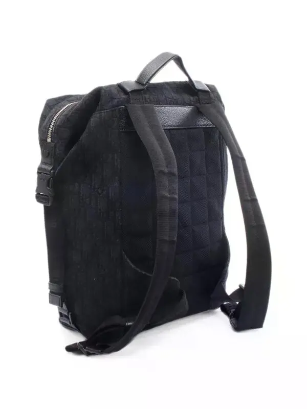 Dior Safari Oblique Canvas Backpack - Black