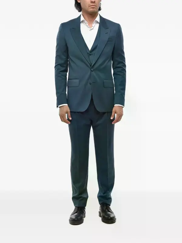 Corneliani Peak-lapel Virgin-wool Three-piece Suit