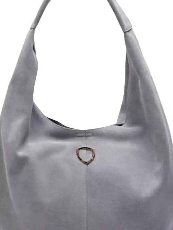 BLAUER. Ring Detail Shoulder Bag - Grey