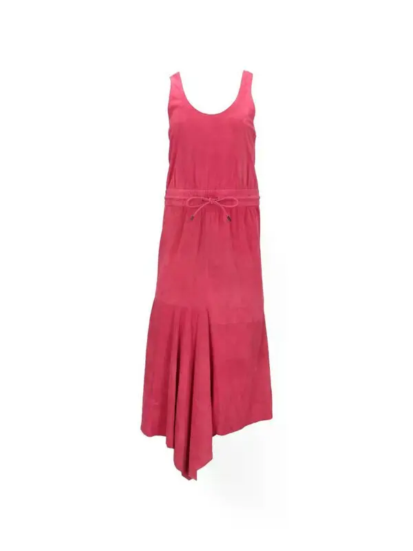 TOM FORD Drawstring Asymmetric Midi Dress - Pink