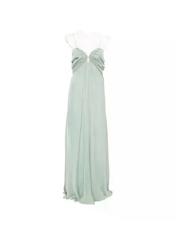 Raquel Diniz New Samba Ruched Maxi Dress - Green