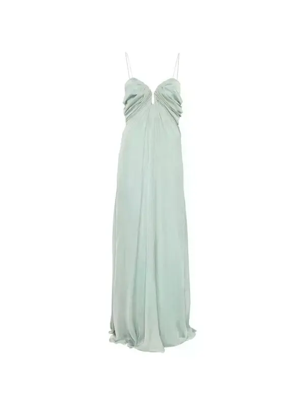 Raquel Diniz Ruched Maxi Dress - Green