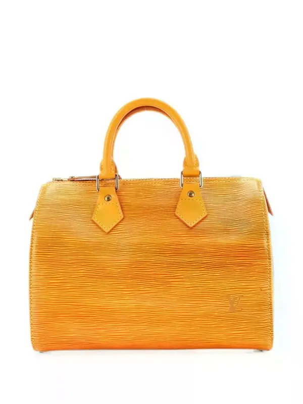 LOUIS VUITTON Speedy Handbag Epi Leather 25 Satchel - Yellow