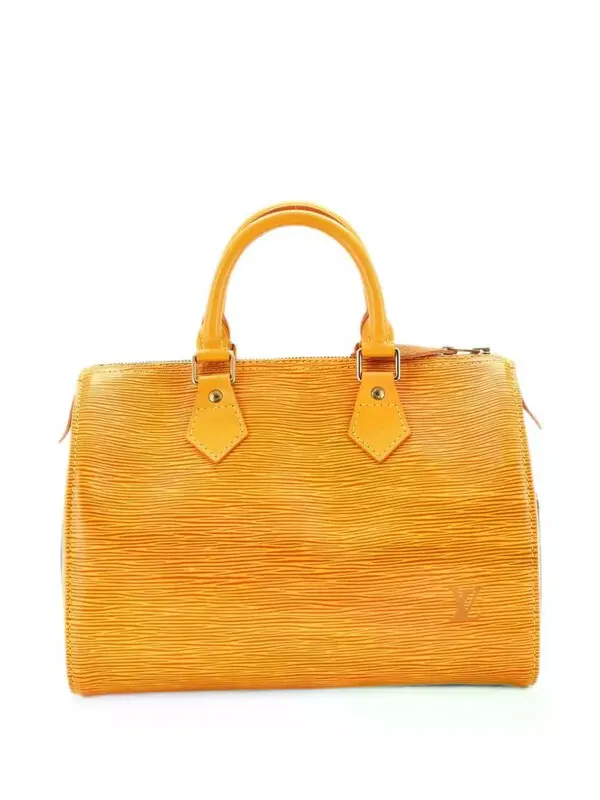 LOUIS VUITTON Speedy Handbag Epi Leather 25 Satchel - Yellow