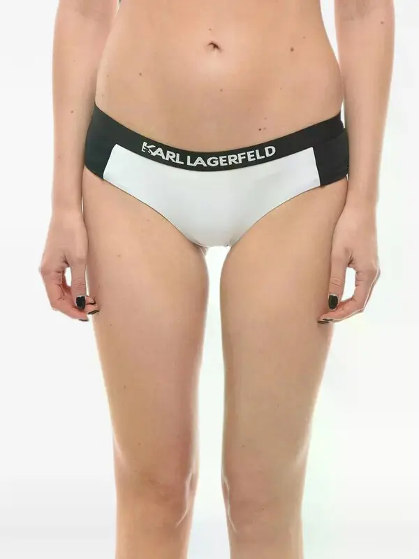 Karl Lagerfeld Logo-waistband Bikini Bottom