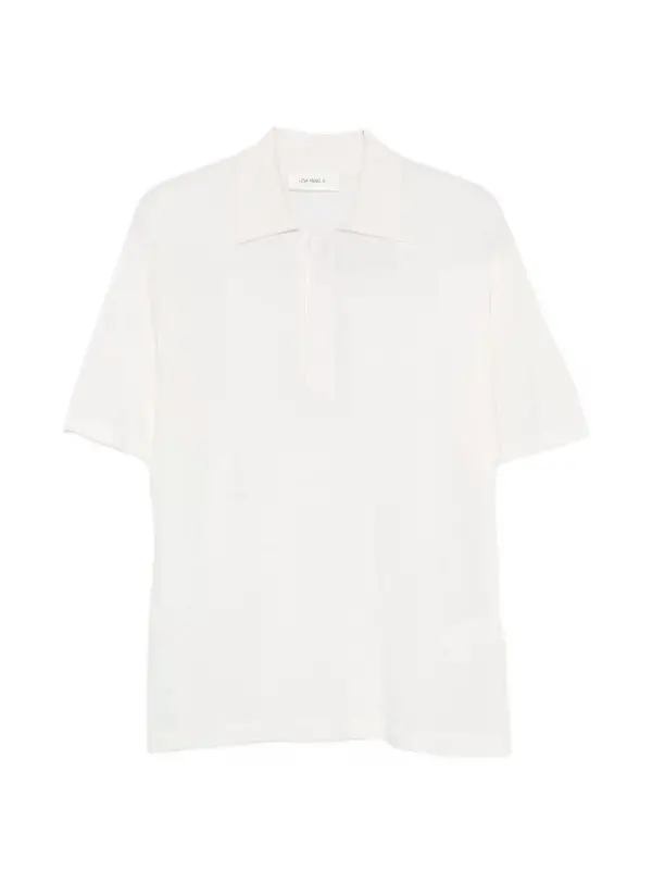 LISA YANG Short-sleeve Knitted Polo Shirt - Neutrals