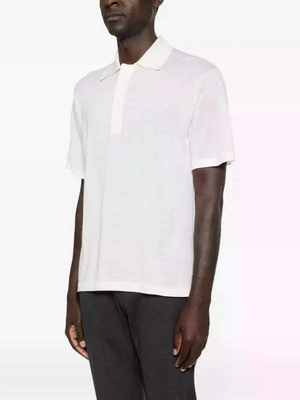 LISA YANG Short-sleeve Knitted Polo Shirt