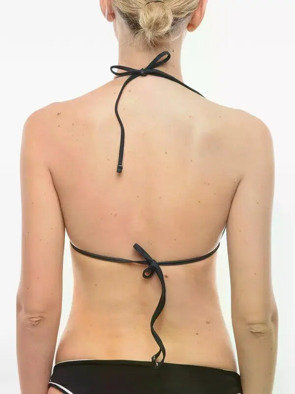 Karl Lagerfeld Striped Bikini Top