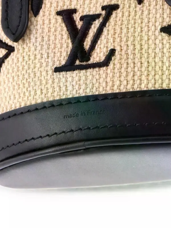 LOUIS VUITTON By The Pool Monogram Raffia Nano Bucket Bag