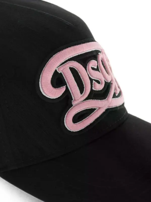Dsquared2 Logo Embroidered Distressed Baseball Cap