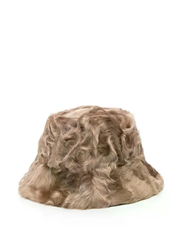LISKA Textured Finish Bucket Hat - Neutrals