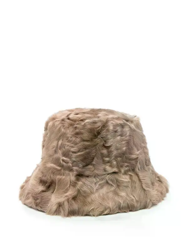 LISKA Textured Finish Bucket Hat - Neutrals
