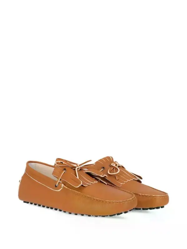 TOD'S Fringe Detail Gommino Loafers