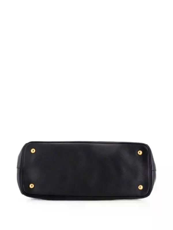 Prada Double Zip Lux Saffiano Leather Large Tote Bag