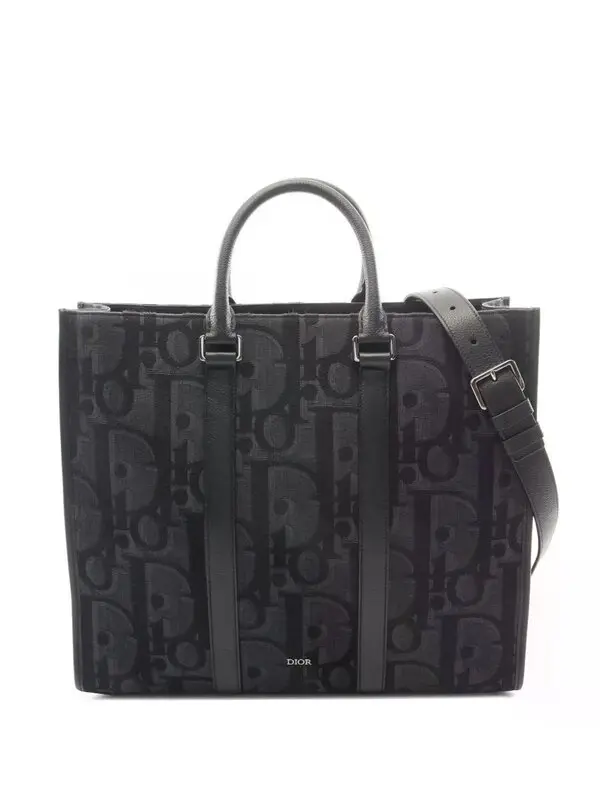 Dior Oblique Tote Bag - Black