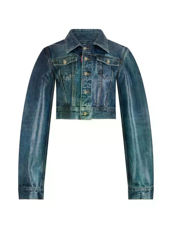 Dsquared2 Dean Iced-wash Denim Jacket