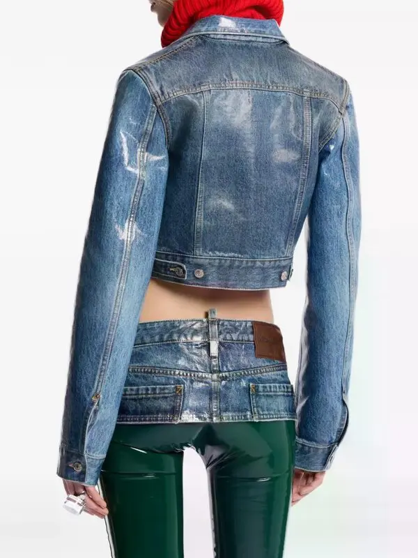 Dsquared2 Dean Iced-wash Denim Jacket