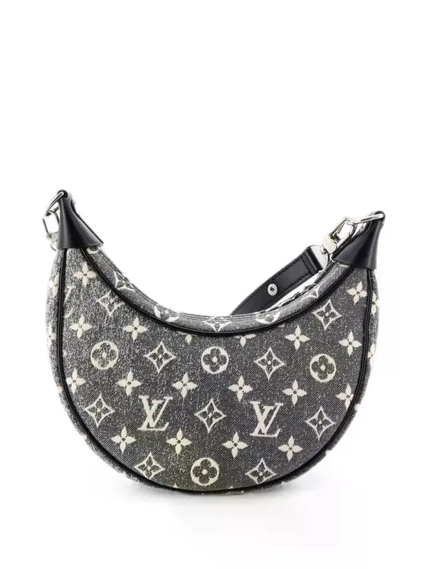 LOUIS VUITTON Loop Handbag Monogram Jacquard Denim Hobo Bag