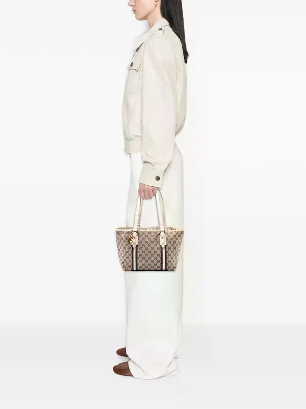 Gucci 2016-2026 Gg Canvas Web Jolicoeur Tote Bag